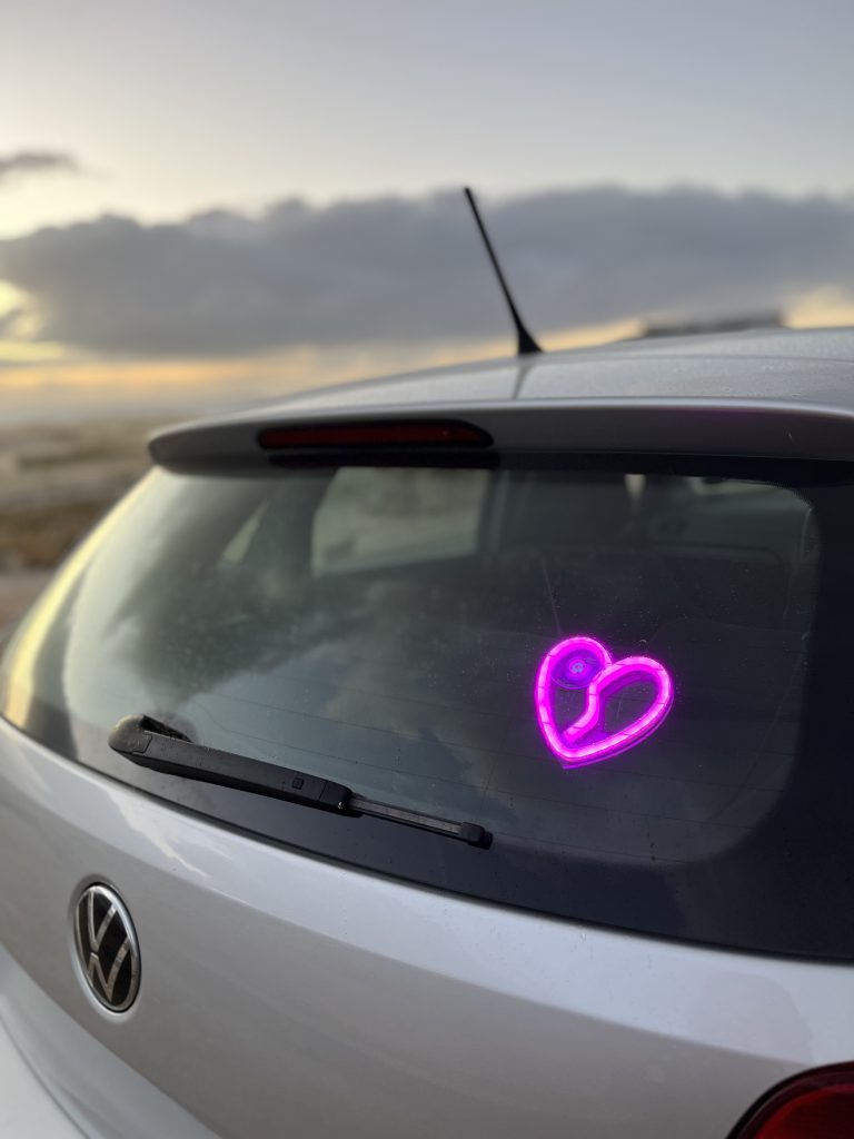 Car neon - Broken heart - NeonX